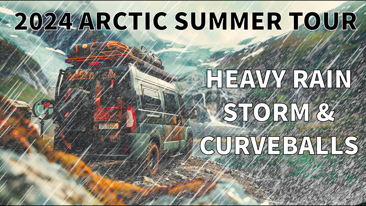 Surviving Painful Virus. Vanlife in Heavy Rain Storm. Driving to the ...