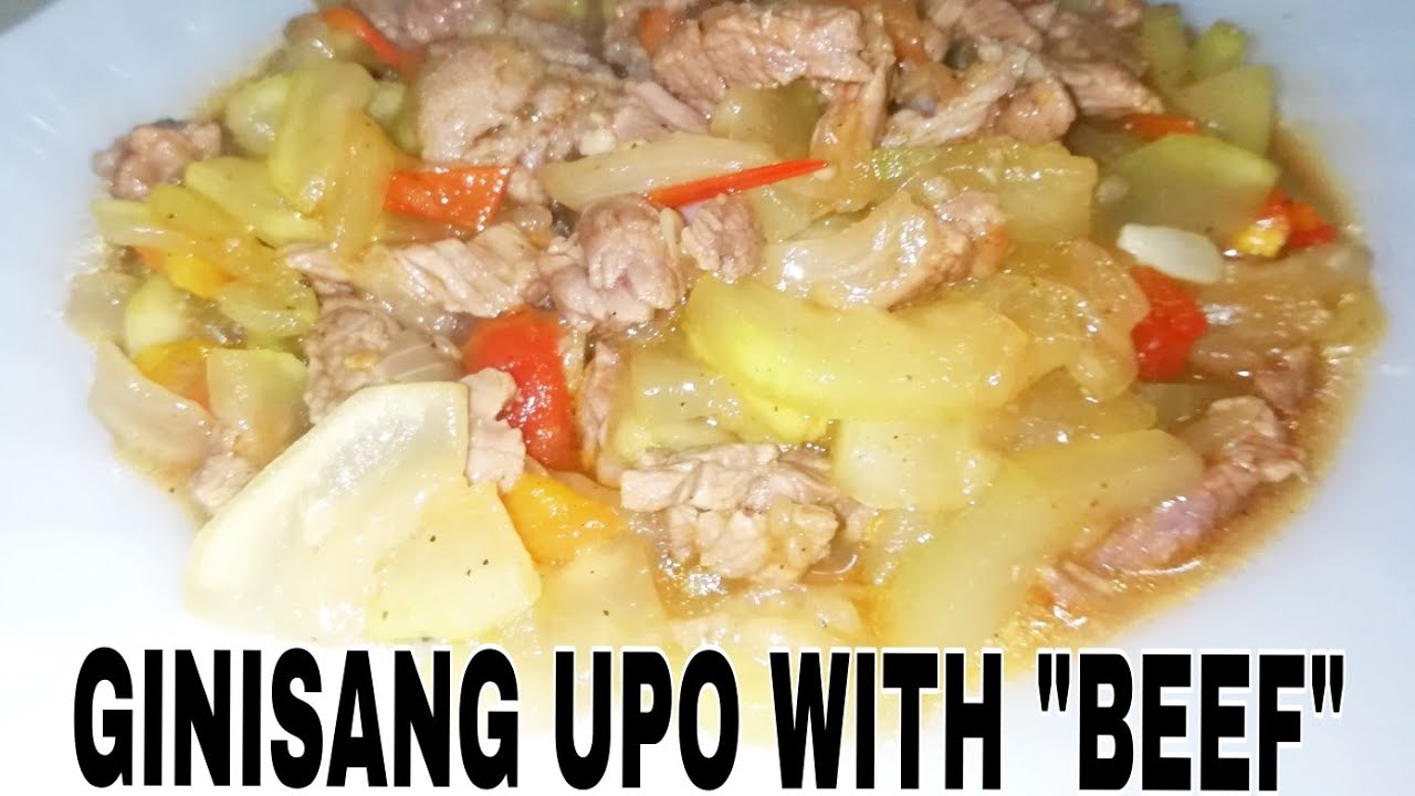 GINISANG UPO "WITH BEEF" - YouTube