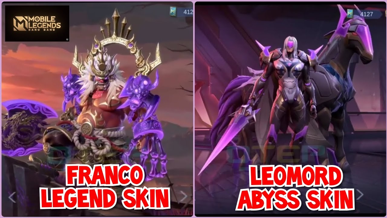 Franco Legend Skin and Leomord Abyss Skin - MLBB - YouTube