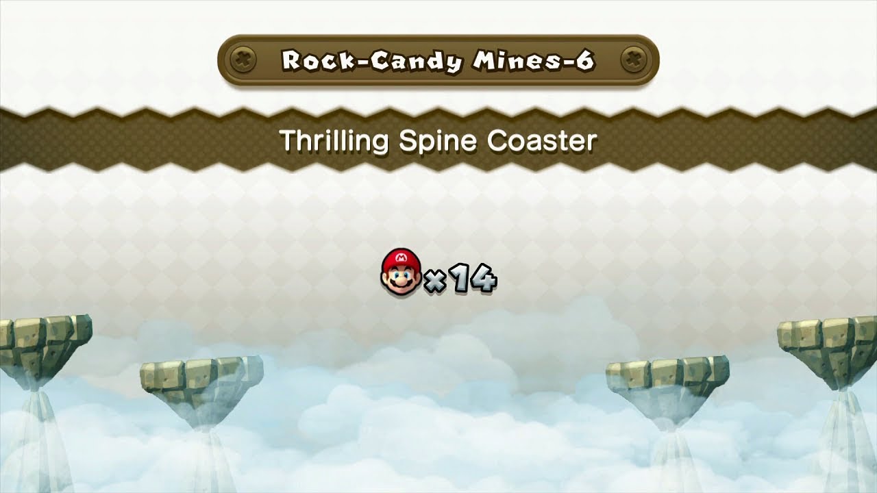 New Super Mario Bros U Gameplay Walkthrough Rock Candy Mines 6 - YouTube