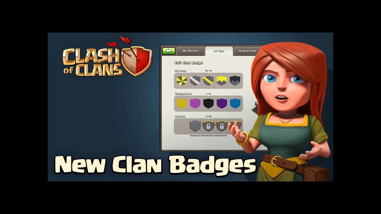 Clash Of Clans Update! - 4 - Custom Clan Badges! - YouTube