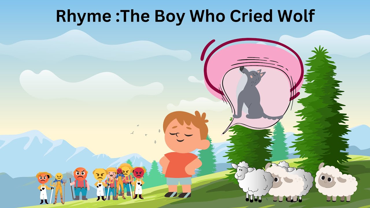 Aesop's Fable: Rhyme, the boy who cried wolf, motivational, moral ...