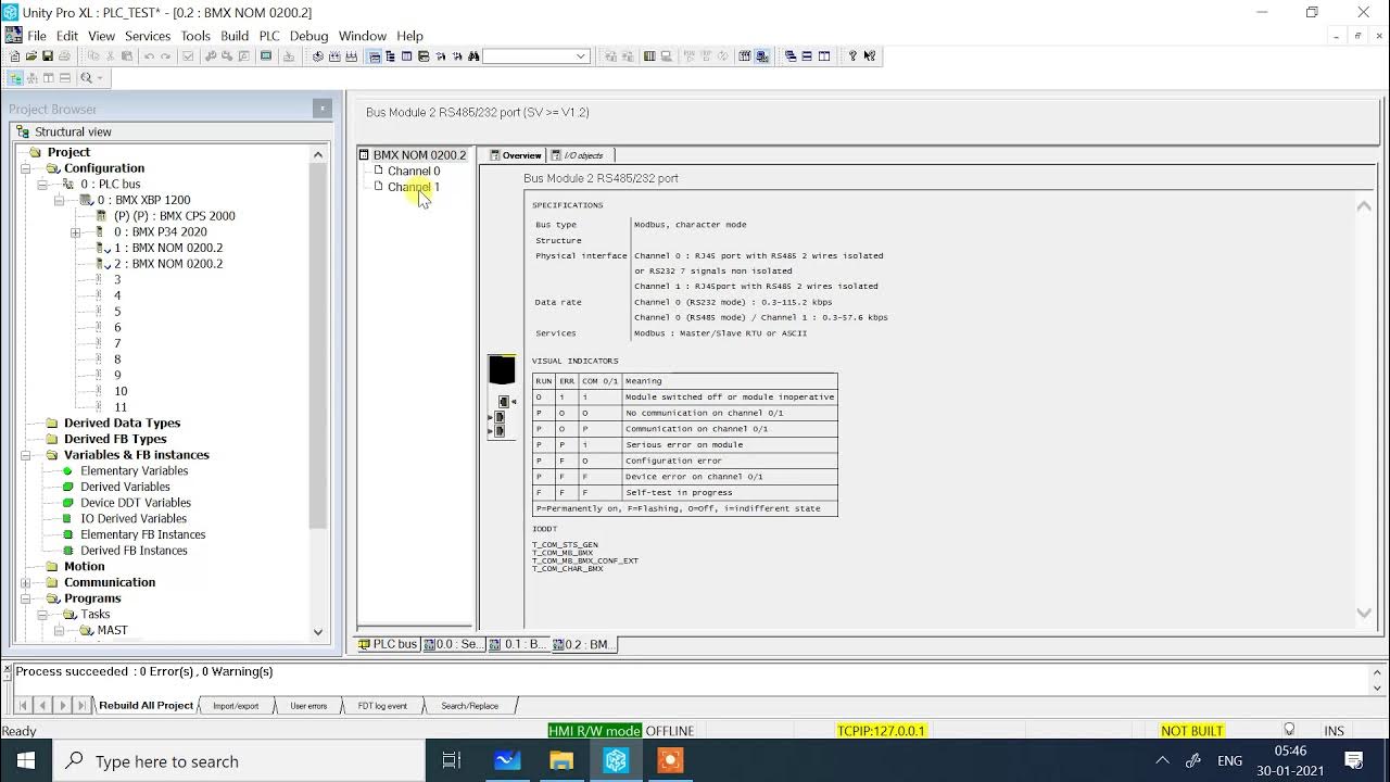 The simple way to M340 Mobus program in unity pro xl - YouTube