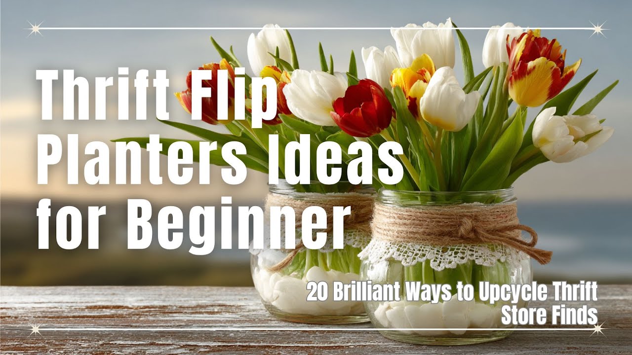 Thrift Flip Planters: Budget DIY for Luxury Garden Containers - YouTube
