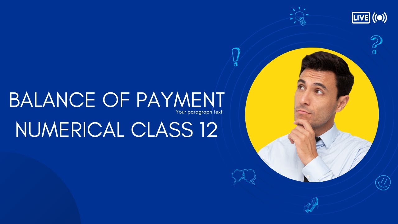 NUMERICAL ON BALANCE OF PAYMENT | CLASS 12 - YouTube