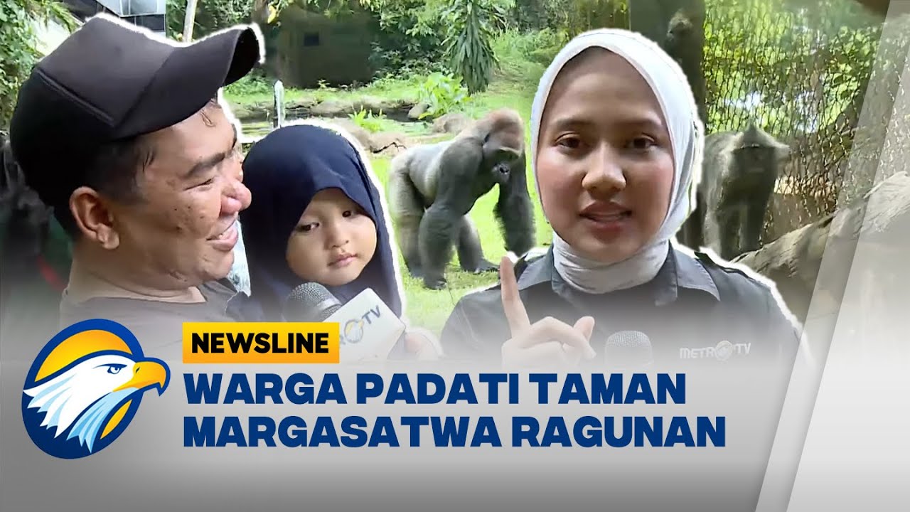Ribuan Wisatawan Padati Taman Margasatwa Ragunan - [ Newsline ] - YouTube