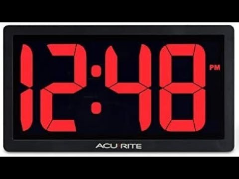 🕧📚#Manual-Acurite 10-Inch LED Digital Clock-Red-#Model 75111M - YouTube