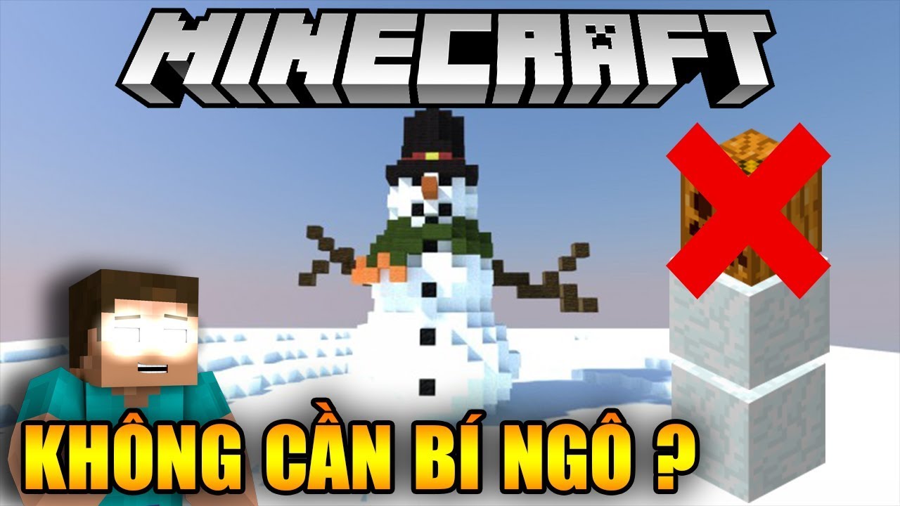 CÁCH TẠO NGƯỜI TUYẾT KHÔNG CẦN BÍ NGÔ TRONG MINECRAFT !! | Merry ...