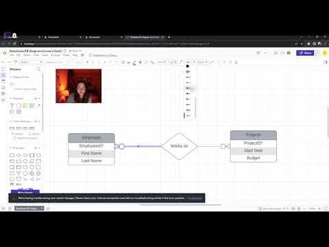 Creating a New ERD from a Template in Lucidchart - YouTube