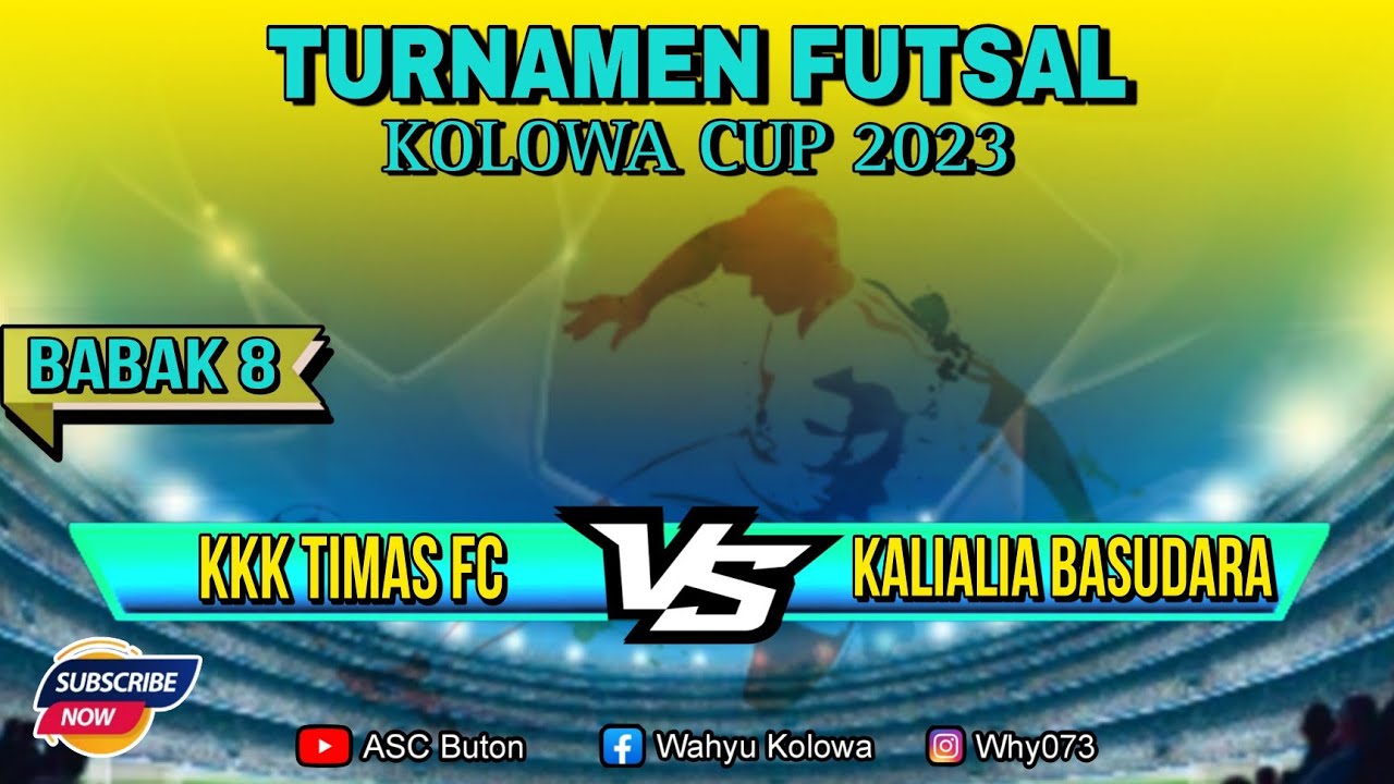 TURNAMEN FUTSAL KOLOWA CUP 1 - KERUKUNAN KOLOWA VS KALIALIA BASUDARA ...