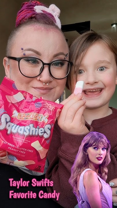 TASTE TESTING TAYLOR SWIFTS FAVORITE CANDY | Smarties Squashies - YouTube