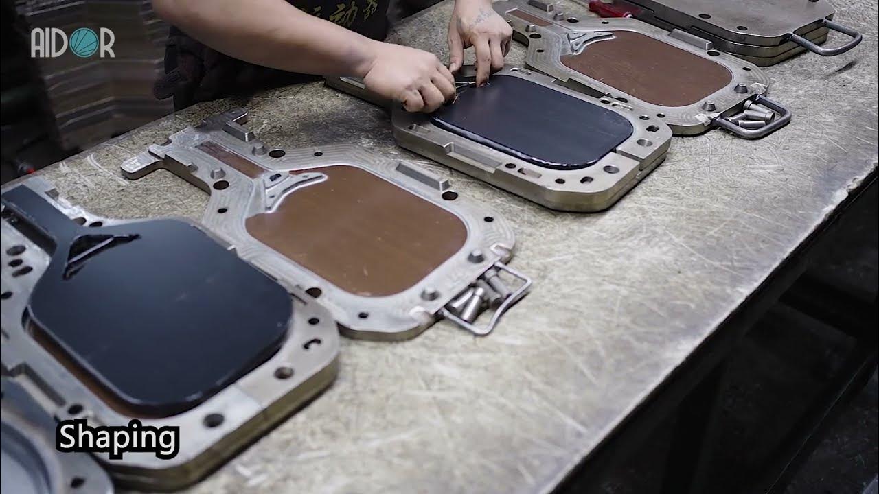 Shape -- Padel racket and pickleball paddle manufacturing process - YouTube