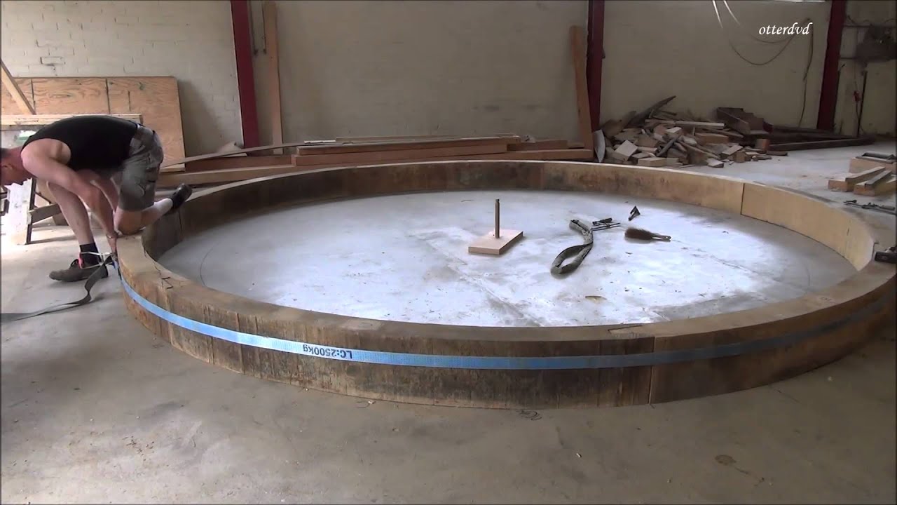 Restauratie kuip en kruivloer, overring en neuten - YouTube