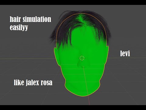 HOW TO ANIMATED HAIR SIMULATION LIKE JALEX ROSA ( LEVI hair simulation ...