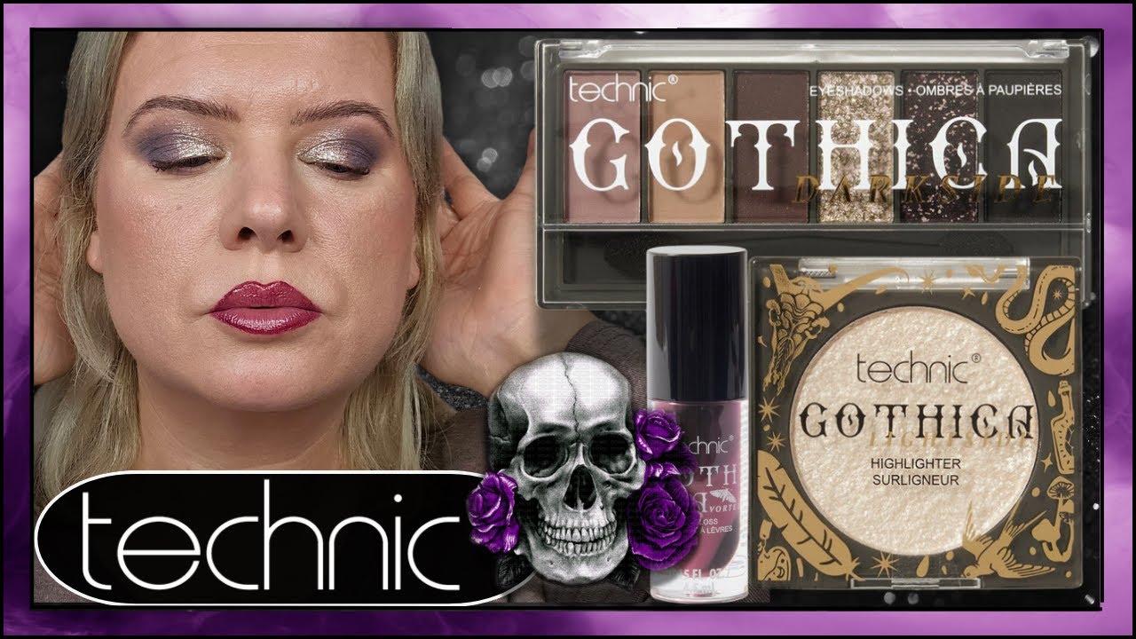 NEW TECHNIC COSMETICS GOTHICA HALLOWEEN MAKEUP COLLECTION Review & Swatches | Clare Walch - YouTube