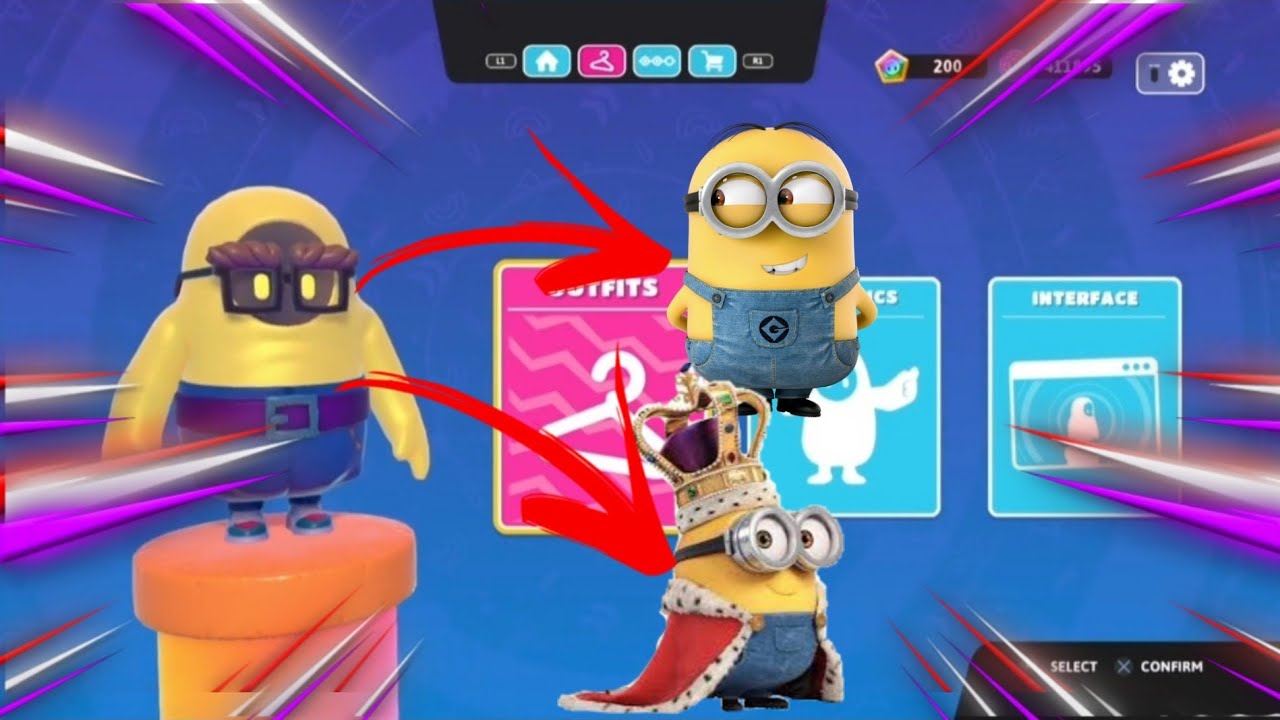 how to make a minion🤓 or king bob🤴 in fall guys...😱😱😱 - YouTube