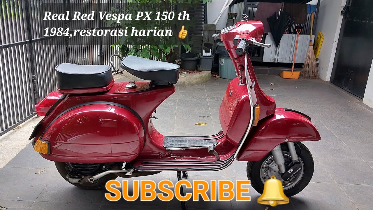 VESPA PX 1984 WARNA MERAH, FULL RESTORASI, SIAP GASS HARIAN OR TOURING ...