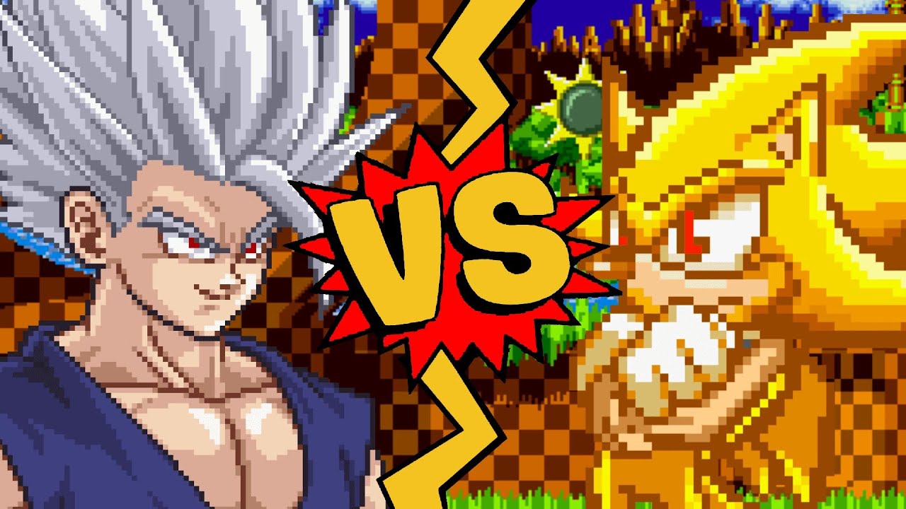 M.U.G.E.N. Battles | Gohan Beast vs Super Sonic | Dragon Ball Super vs ...