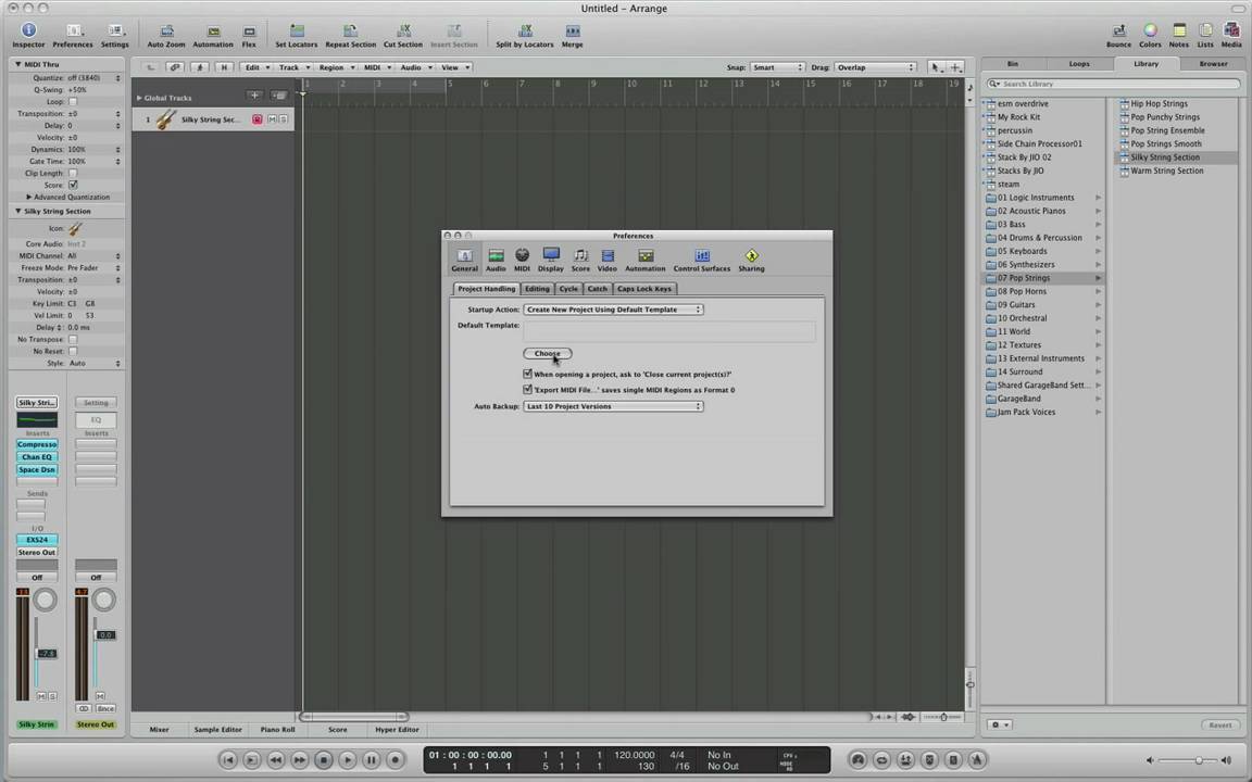 HOW TO USE Logic Pro 9 Preferences General Logic Pro 9 (www ...