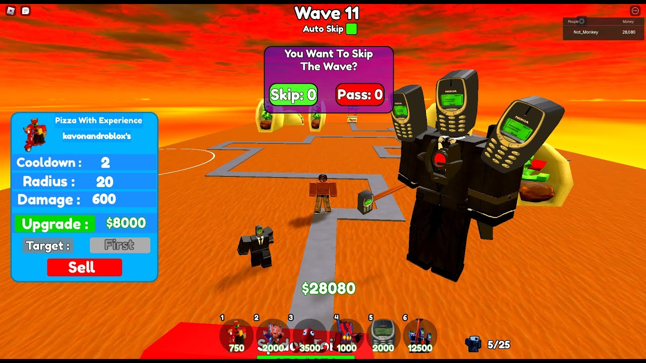 playing a new update for toilet tower defense modded ( NOKIA + GOJO UPD ...