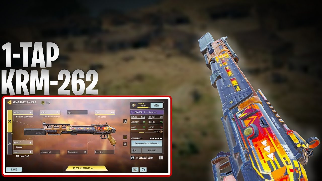 1 Shot KRM 262 GUNSMITH | 27 Kills | SOLO Vs SQUAD - YouTube