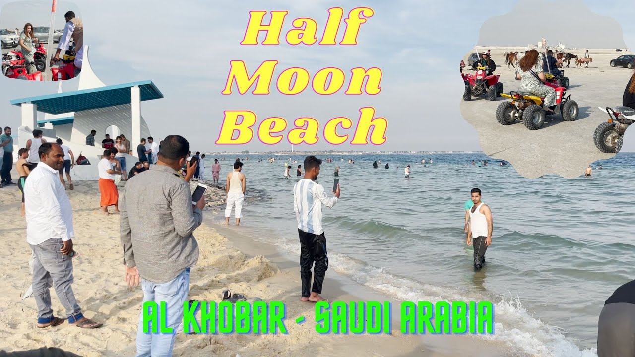 Halfmoon Beach|Al Kahobar| Saudi Arabia - YouTube