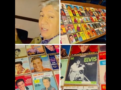 Some of my RARE Elvis Presley 45 rpm VINYL Record Collection w/ picture ...