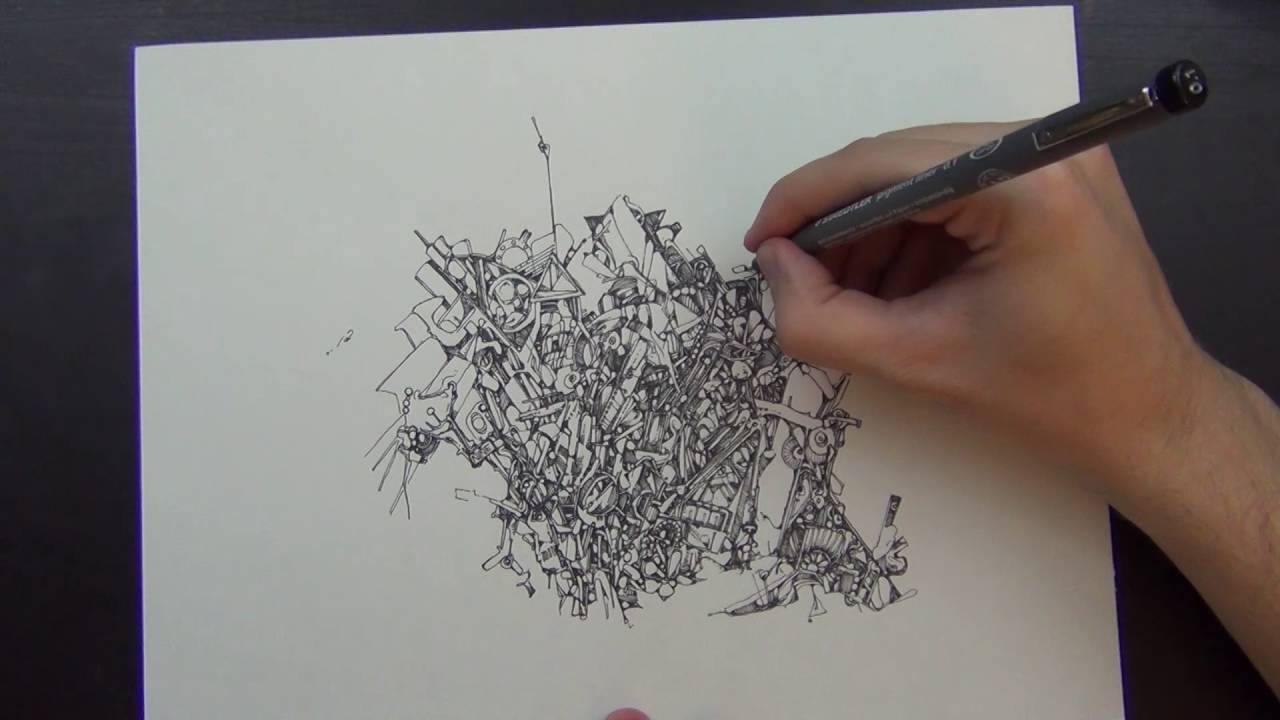 Drawing a Contraption (with blithering babble) - YouTube
