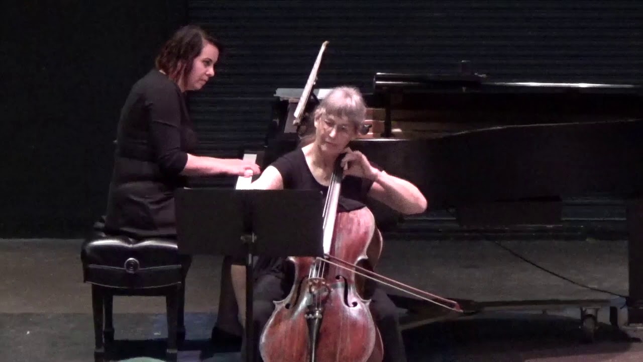 Dr. Anne Clark, cello, and Alicia Willard, piano -- Paganini/Silva ...