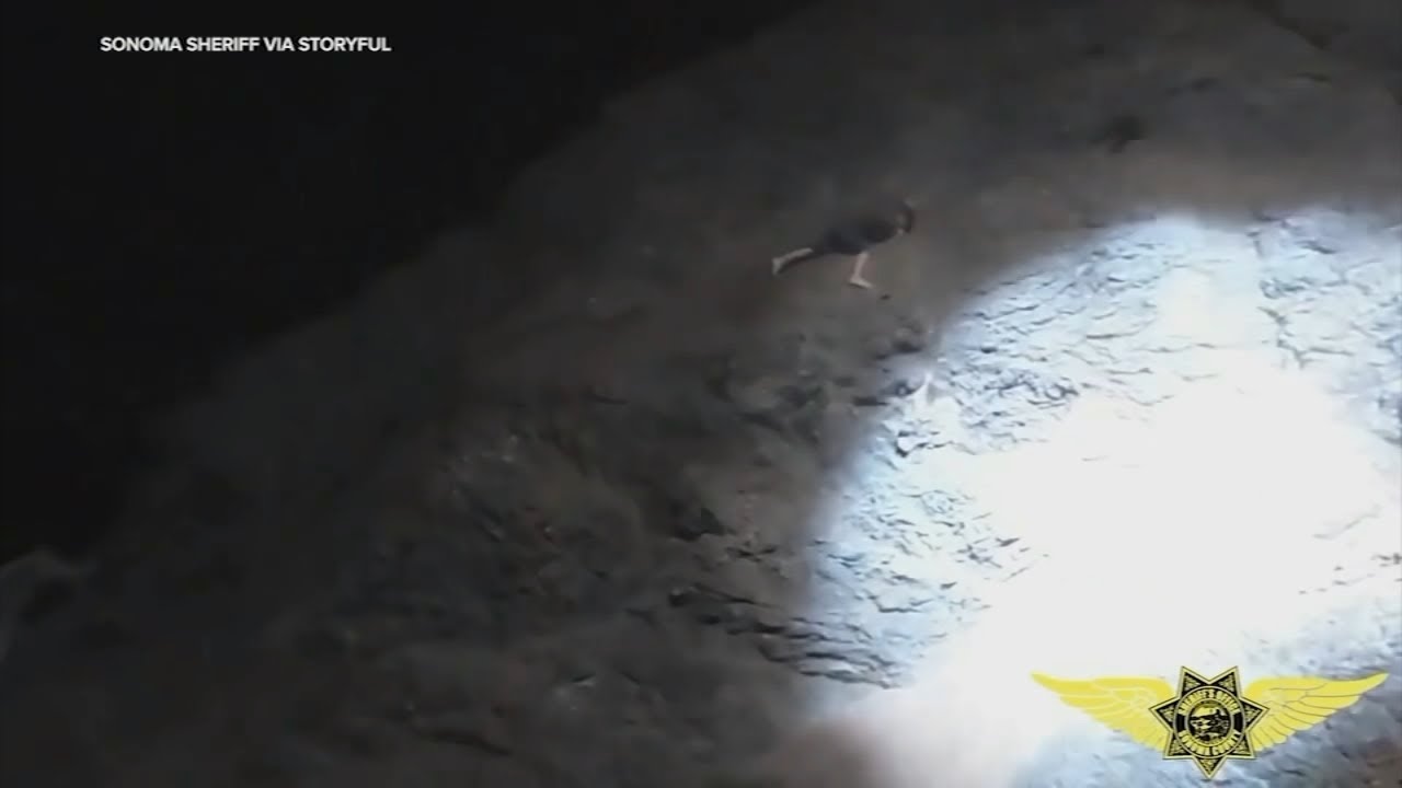 Dramatic video shows man rescued by helicopter off Bay Area cliff ...