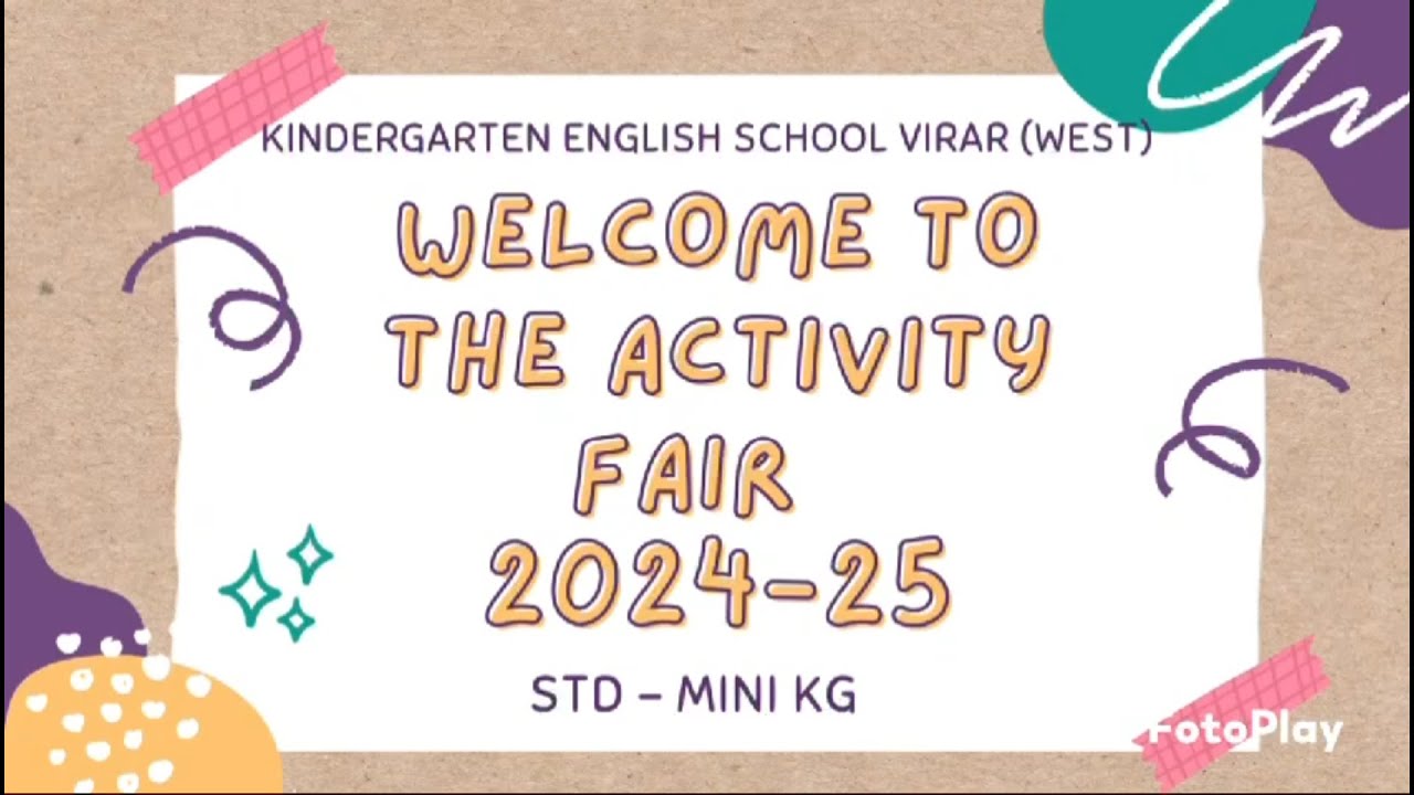 Mini kg Activity Fair 2024-25 - Kindergarten English School, Virar West ...