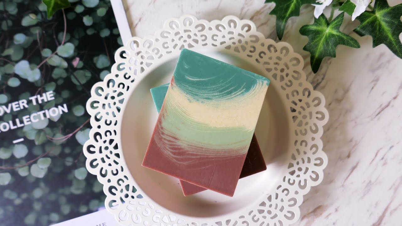 水波紋渲染皂 - soaping with the one pot wonder technique for the June Soap ...