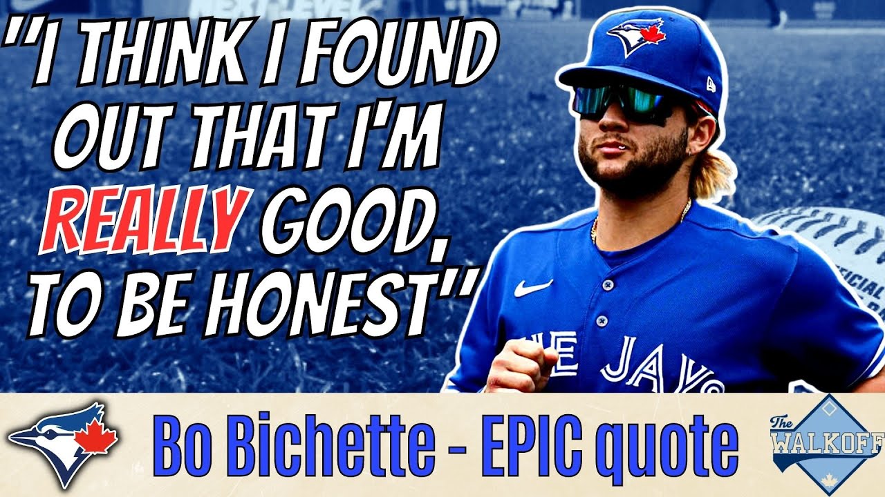 Is This the BEST Quote by a Toronto Blue Jay Ever? Bo Bichette WILD ...