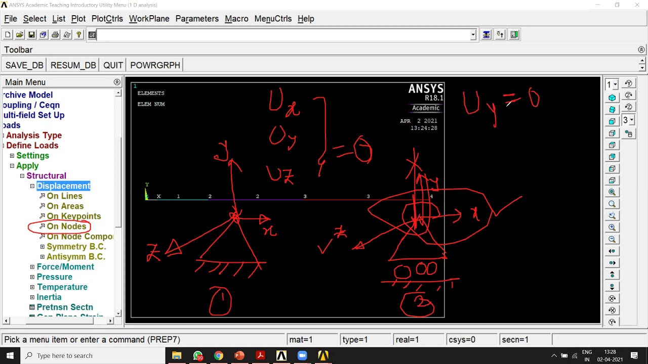Static structural analysis of stepped Bar | 1D analysis using ANSYS APDL | Part II - YouTube