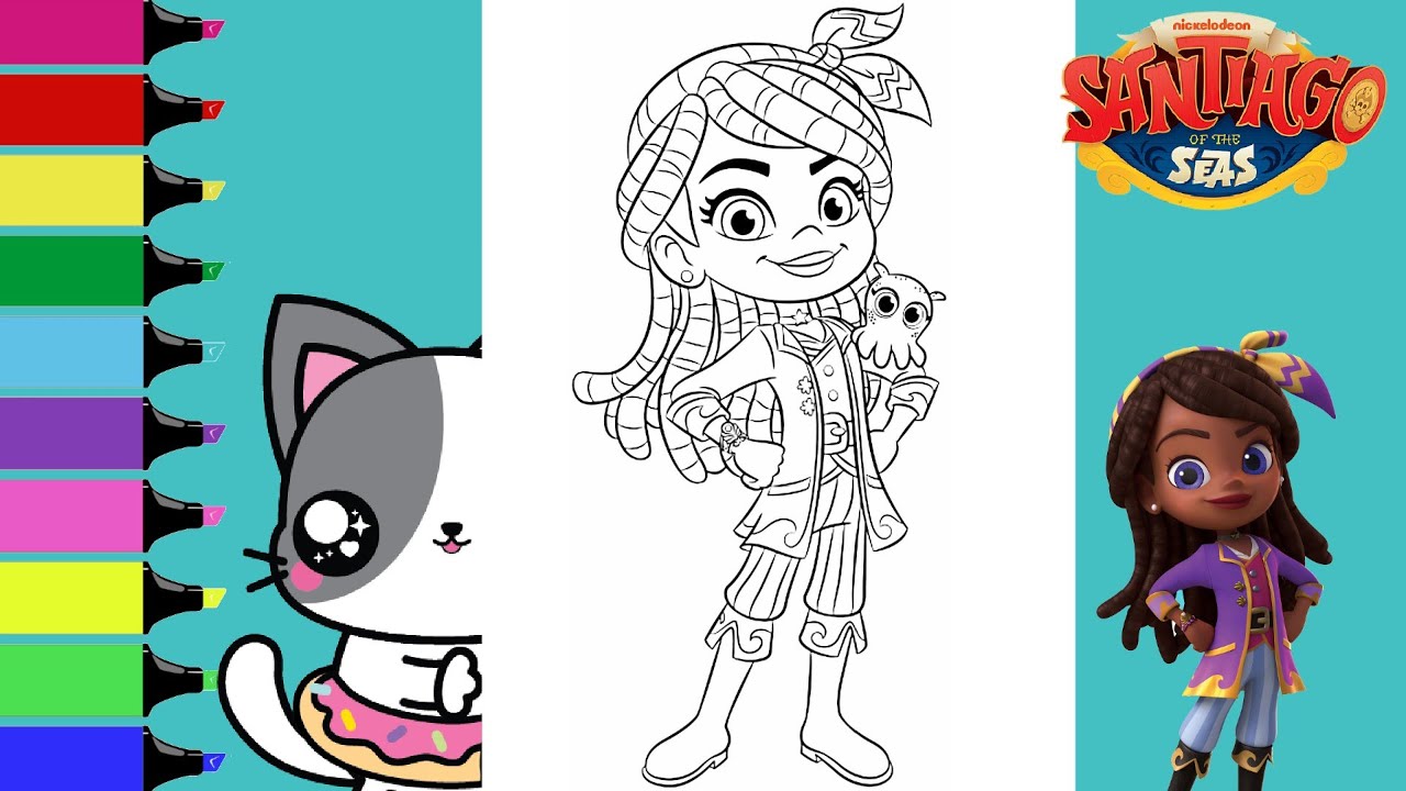 Coloring Santiago of the Seas Lorelai Cecilia Octopus Coloring Book ...