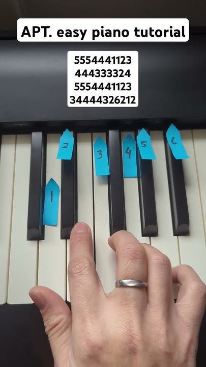APT. easy piano tutorial #piano #apt - YouTube
