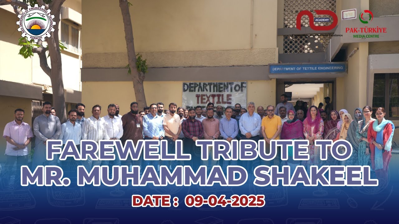 Farewell Tribute to Mr. Muhammad Shakeel, - YouTube