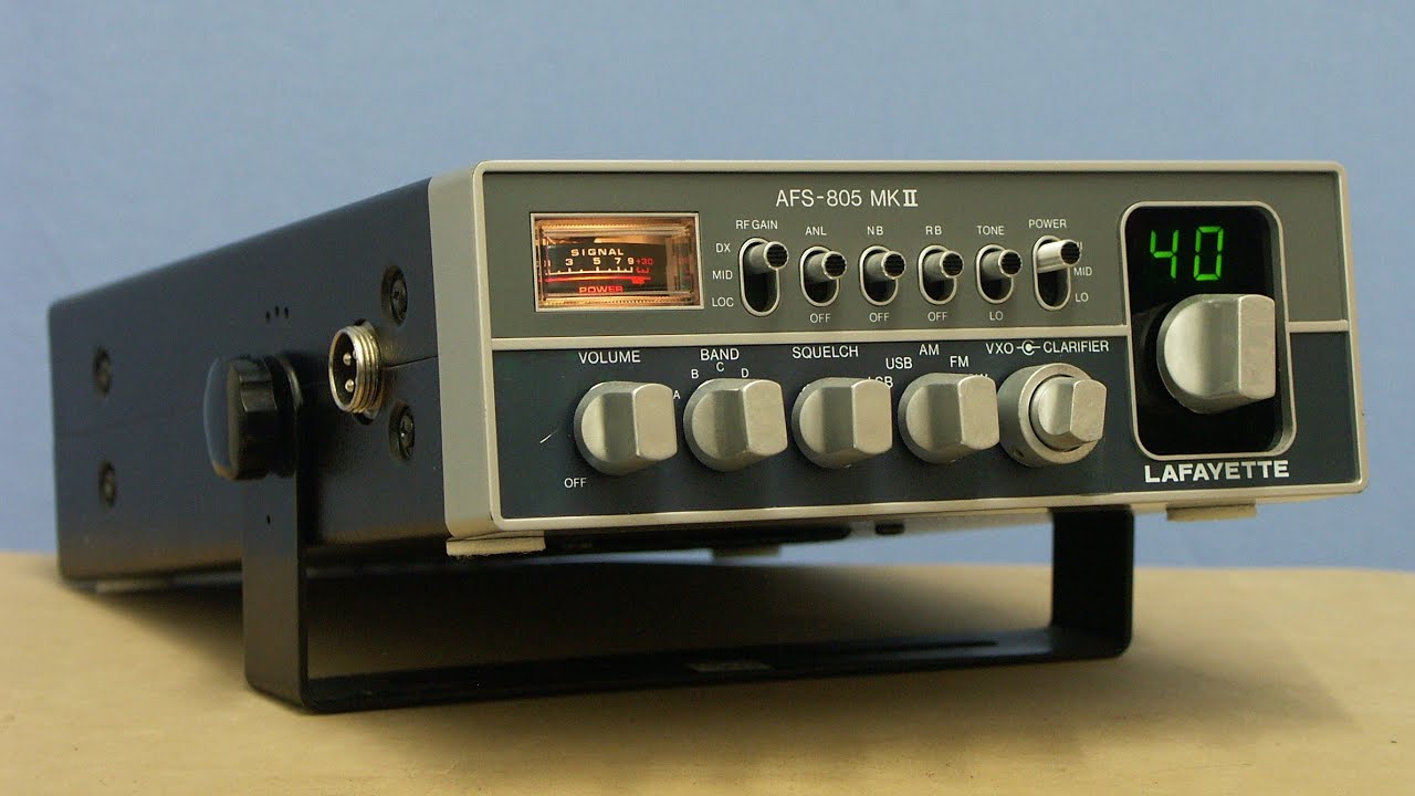 LAFAYETTE AFS-805 MKII, 100 watts Terminator SSB-CB/HAM-radio - YouTube