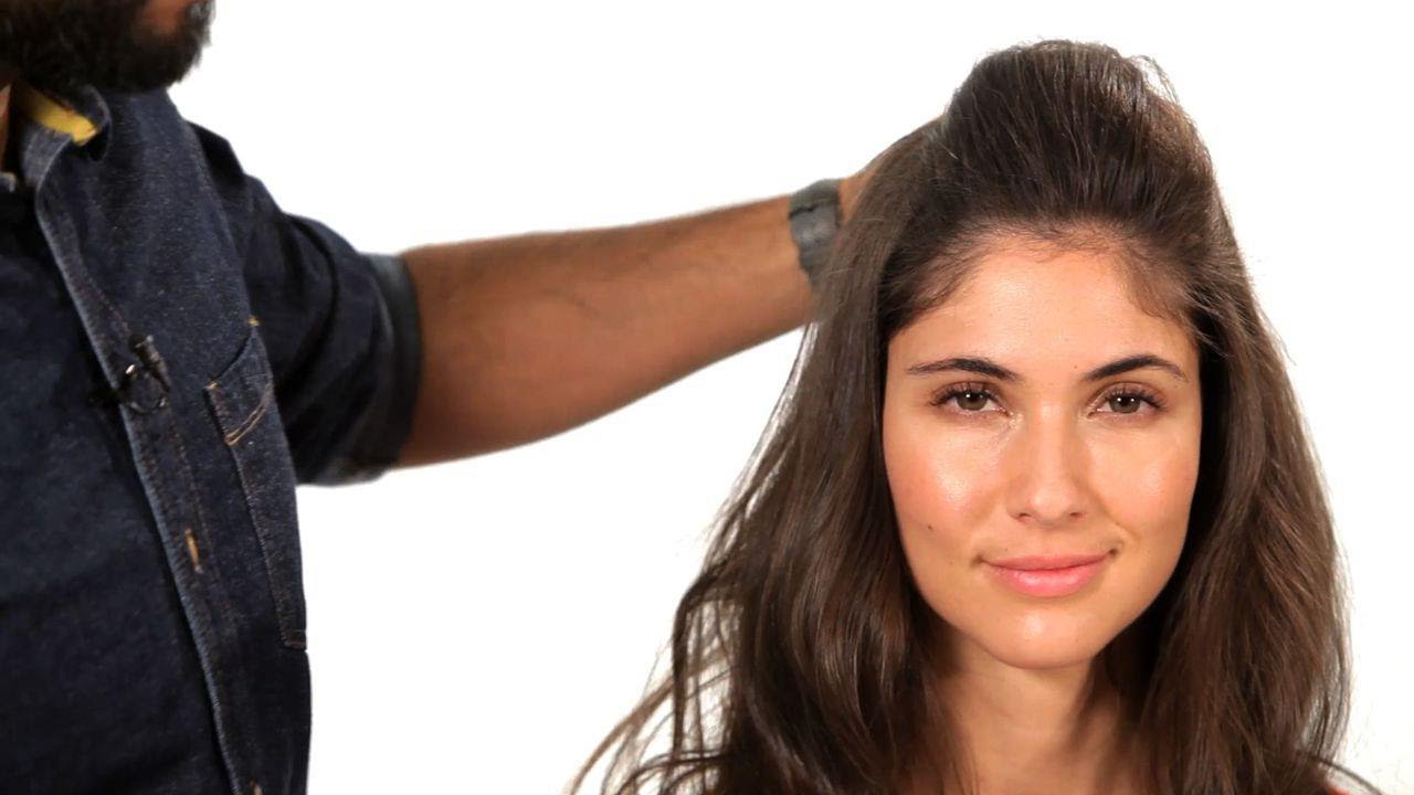 Cómo hacer un flequillo con volumen hacia atrás | Tutorial de ...