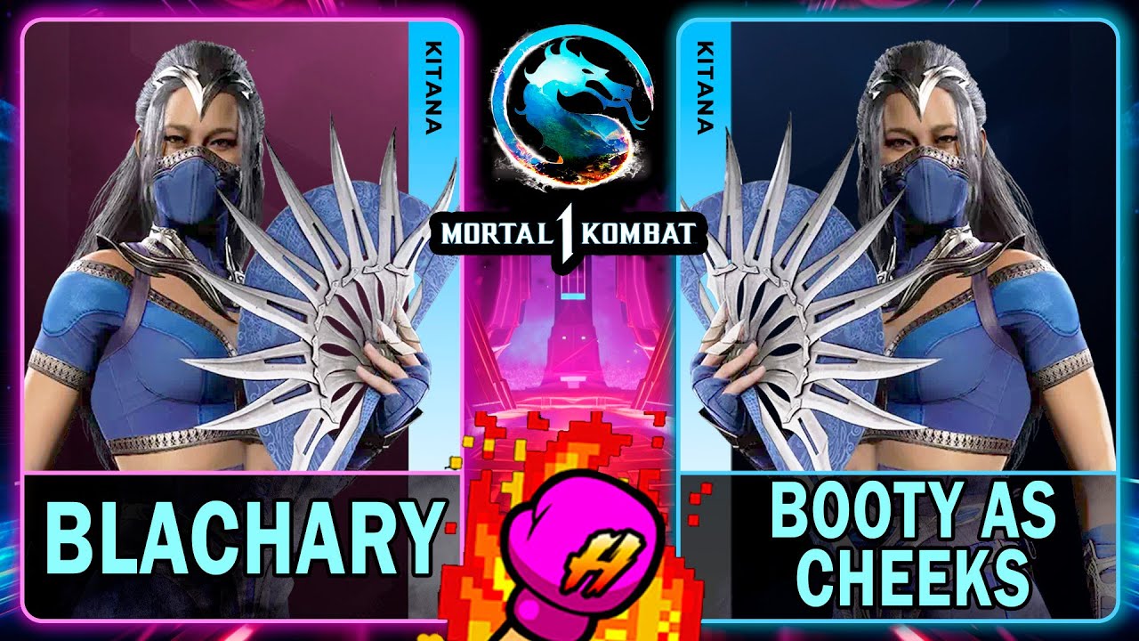 MK1🥊Blachary (KITANA) VS Booty As Cheeks (KITANA)🥊Mortal Kombat 1🥊4K 60 ...