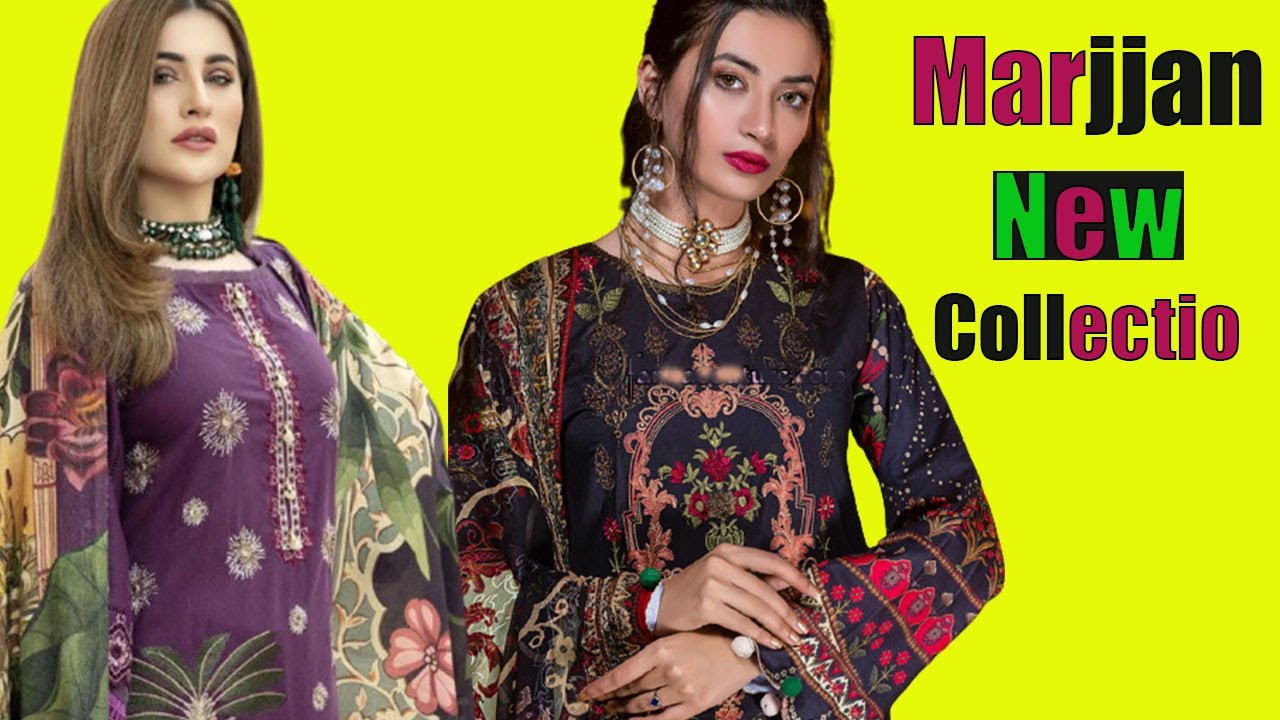 Marjjan New Collection Latest Lawn Dresses | Fashionista 2021 - YouTube