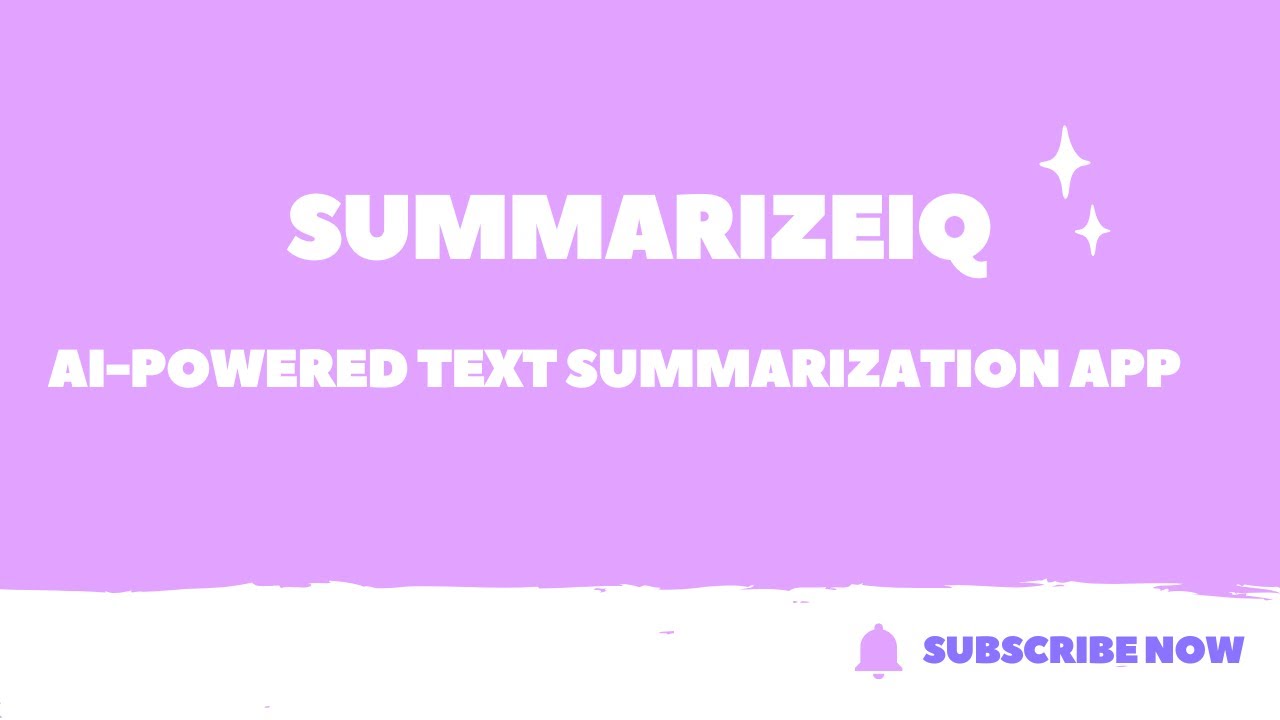 SummarizeIQ – AI Text Summarizer App using React, Node.js & GPT-4o ...
