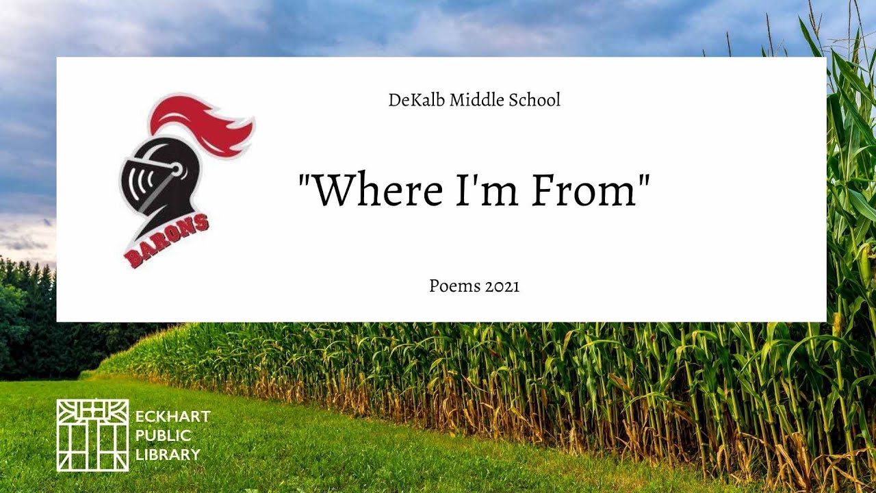 "Where I'm From" DeKalb Middle School 2021 - YouTube