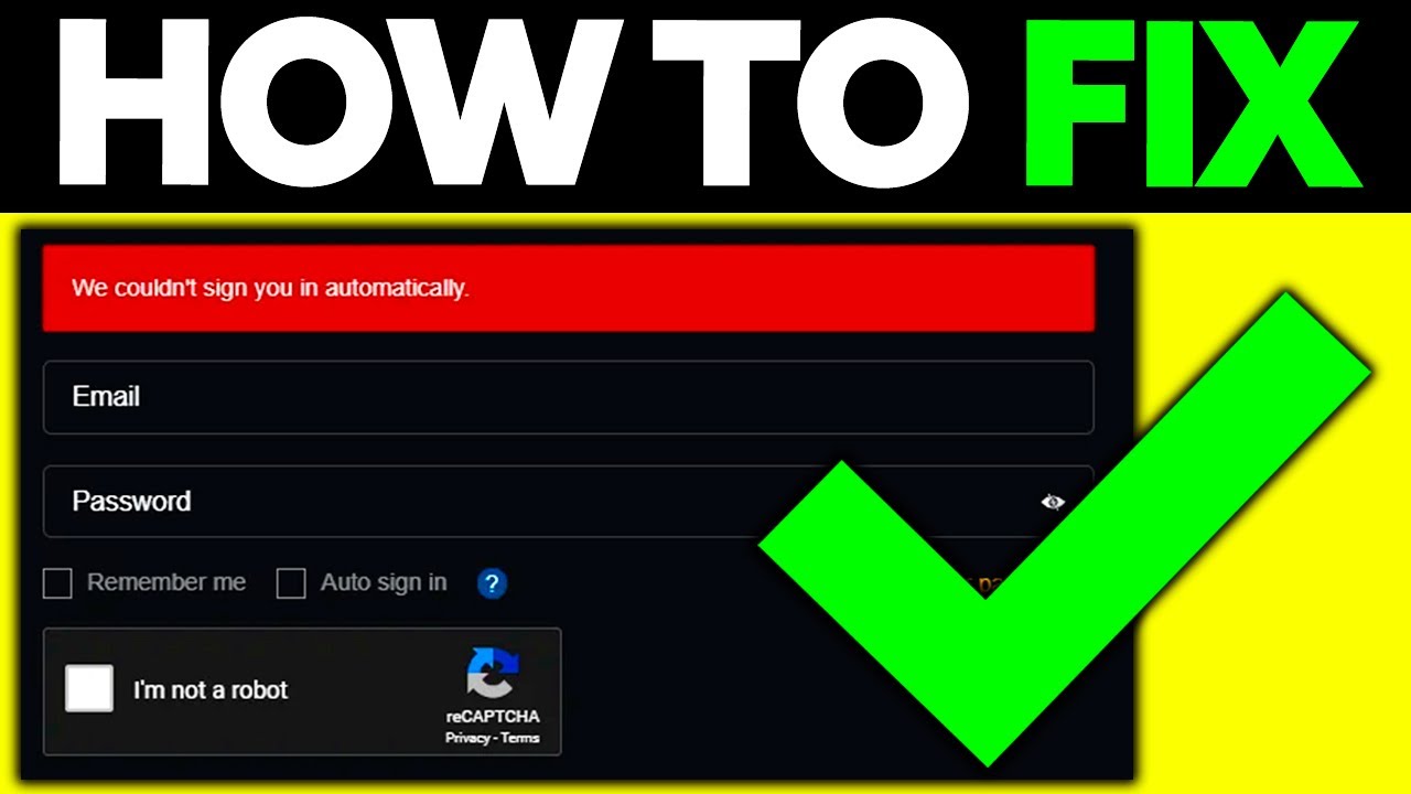 How To FIX We Couldn't Sign You In Automatically Rockstar Launcher ...