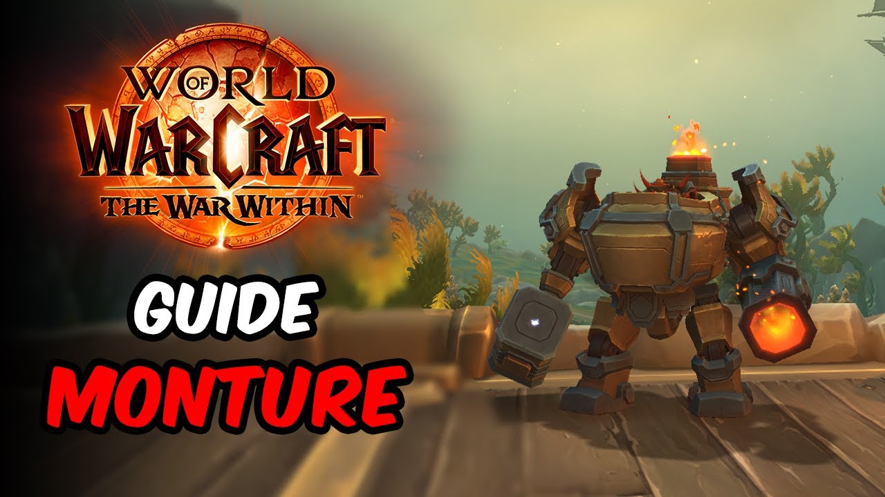 Guide MONTURE Unité de défense mécanique 1-11 WoW The War Within - YouTube