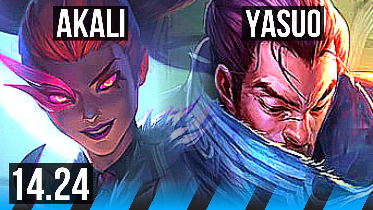AKALI vs YASUO (MID) | KR Diamond | 14.24 - YouTube