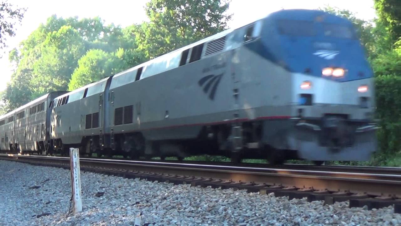 Amtrak Autotrain #53 Chester, VA - YouTube