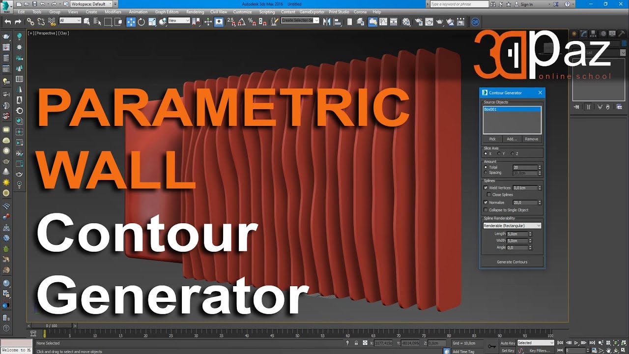 Parametric Wall. Contour Generator - YouTube