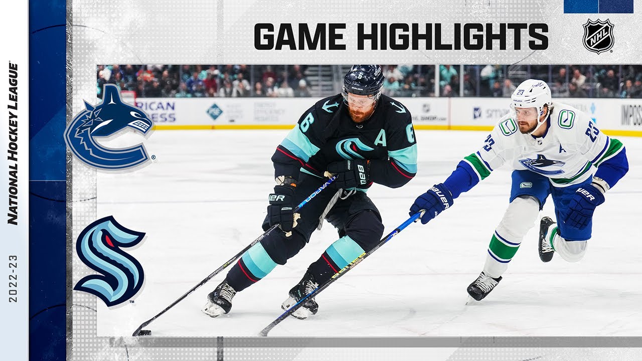 Canucks @ Kraken 1/25 | NHL Highlights 2023 - YouTube