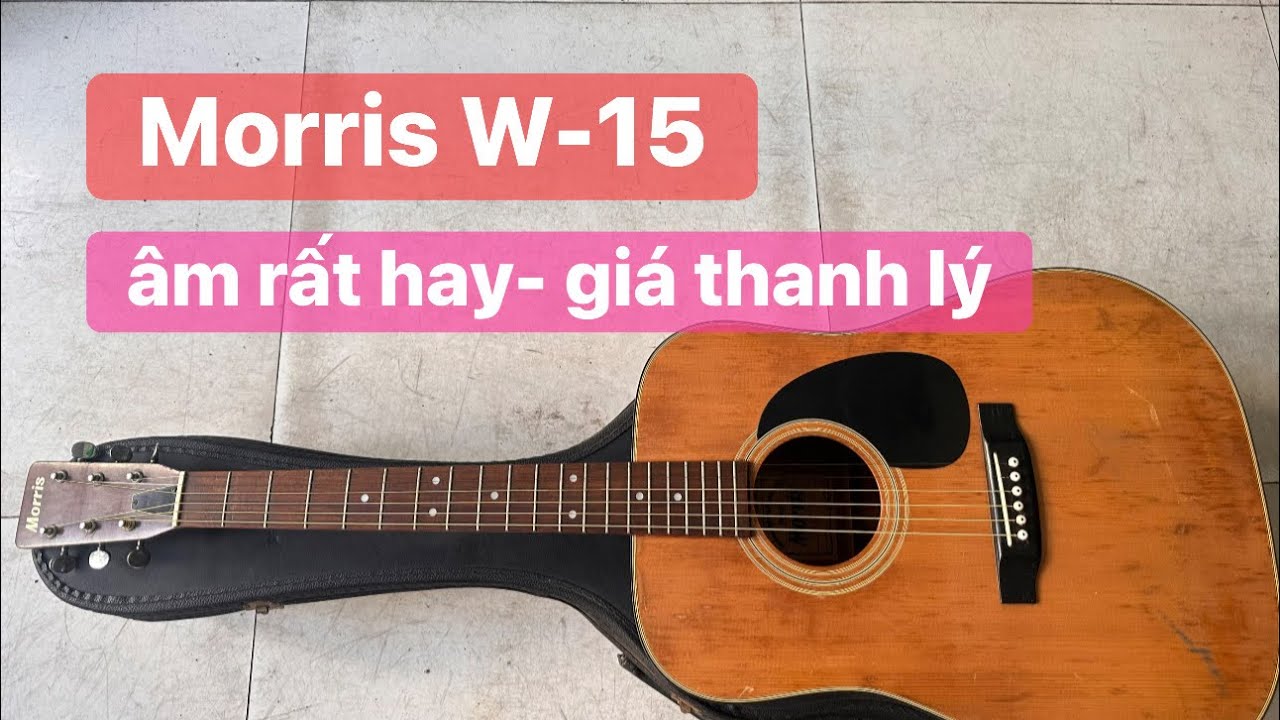Đàn guitar Morris W-15 âm hay, đàn tốt. Giá: 1tr500k. guitar Morris ...